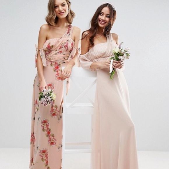 ASOS | Dresses | Asos One Shoulder Dress In Summer Rose Bouquet | Poshmark